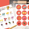 What's Your Pizza Name Party Game With Nametags, Pizza Making Night, Pi ...
