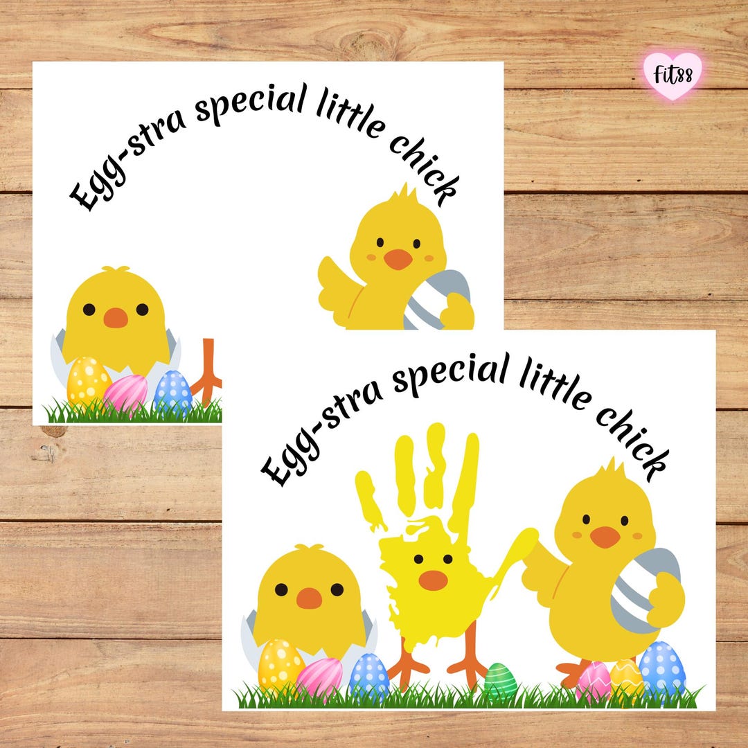 Easter Chick Printable, Easter Chick Keepsake Digital Download, Kids ...