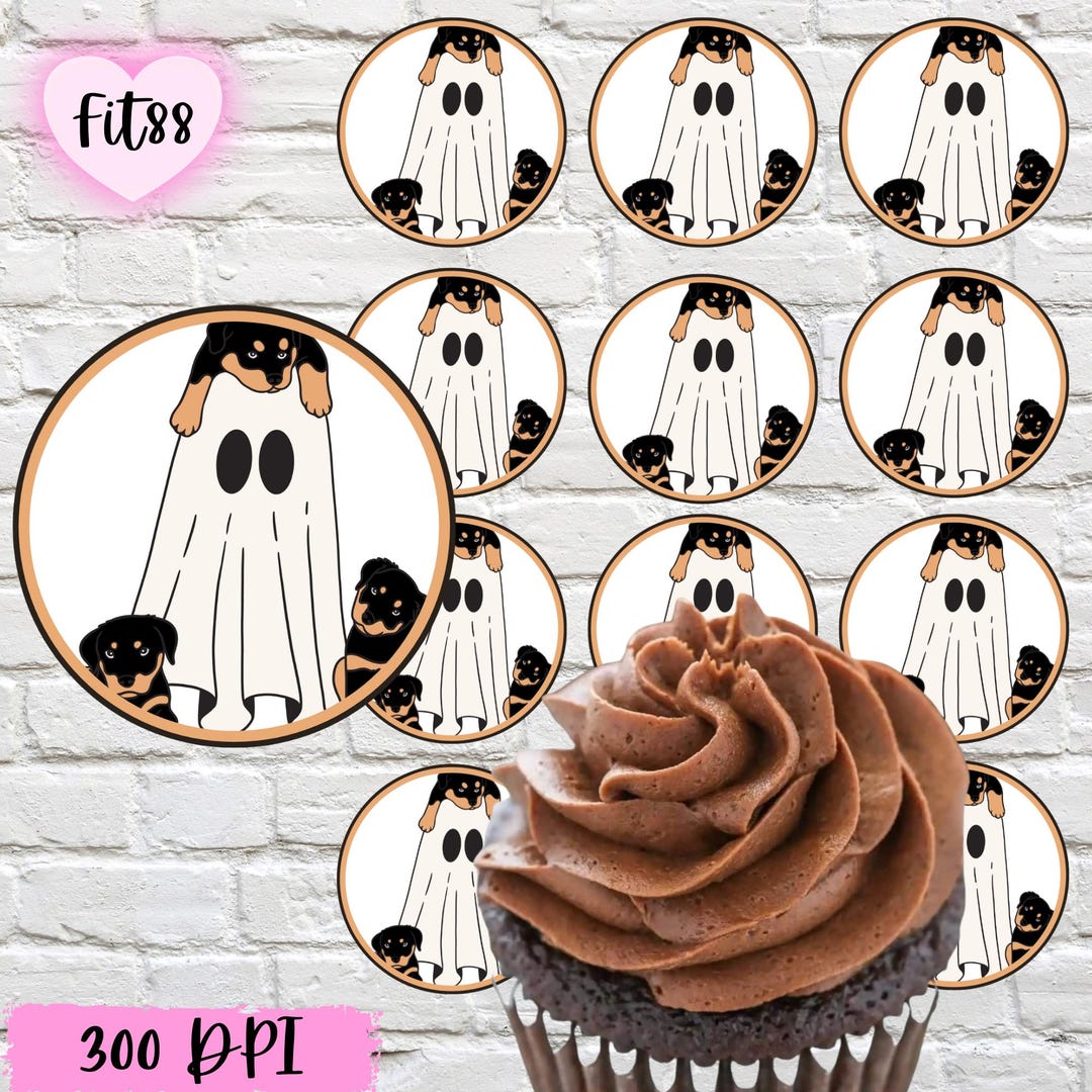 Cute Ghost Toppers, Ghost Toppers, Ghost Cake Toppers, Ghost Cupcake ...