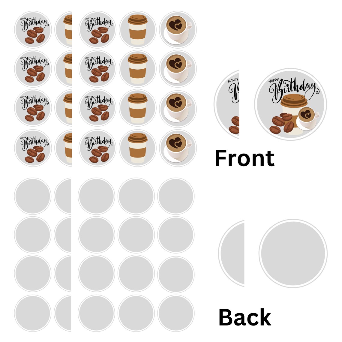 Coffee Toppers,coffee Birthday Cupcake & Cake Party Toppers,coffee ...