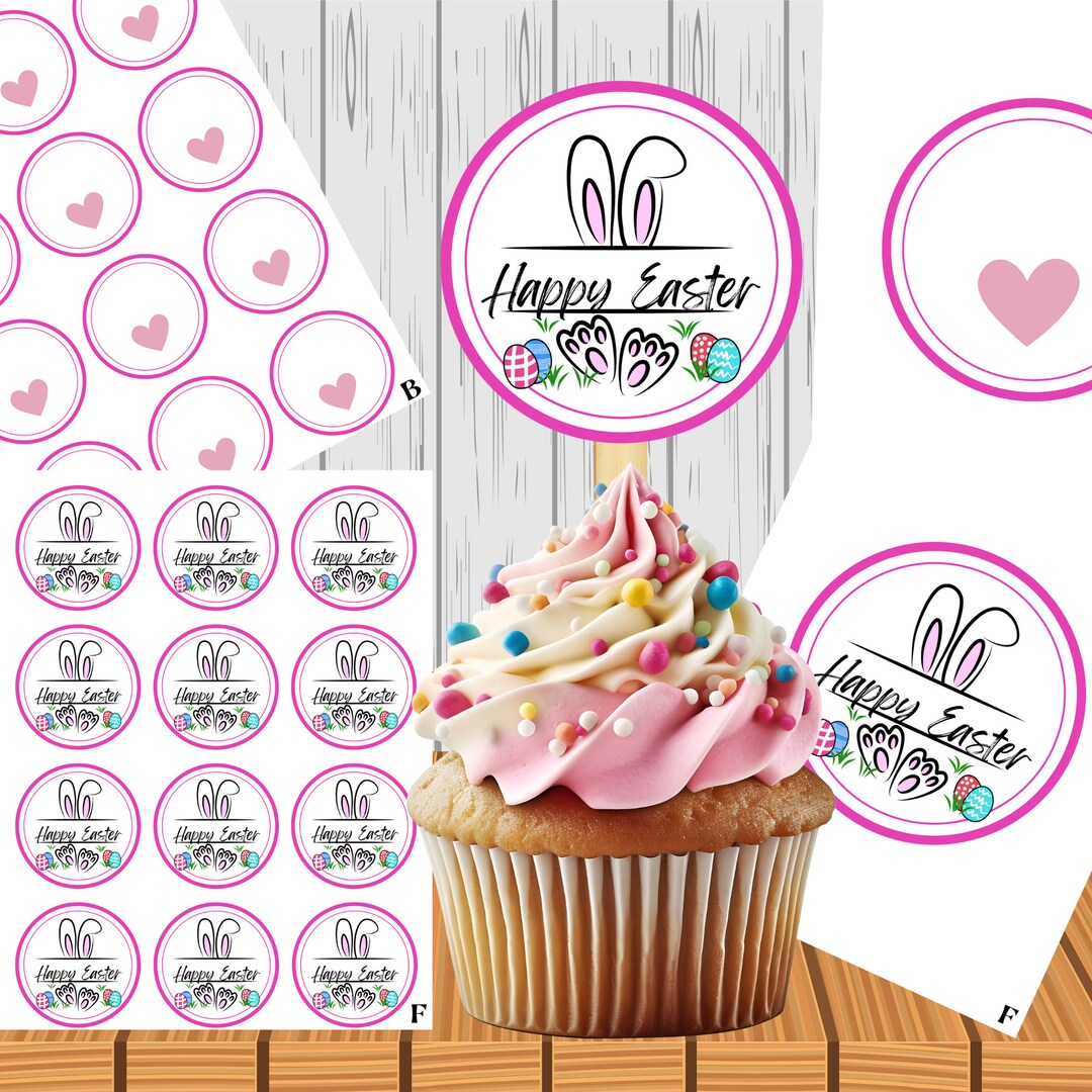 Easter Toppers, Easter Cupcake & Cake Toppers, DIY Easter Toppers ...