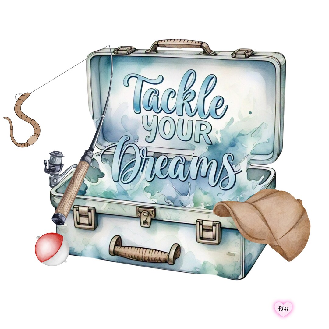 Tackle Box PNG, Tackle Box Digital Print, Fish Tackle Box Digital ...