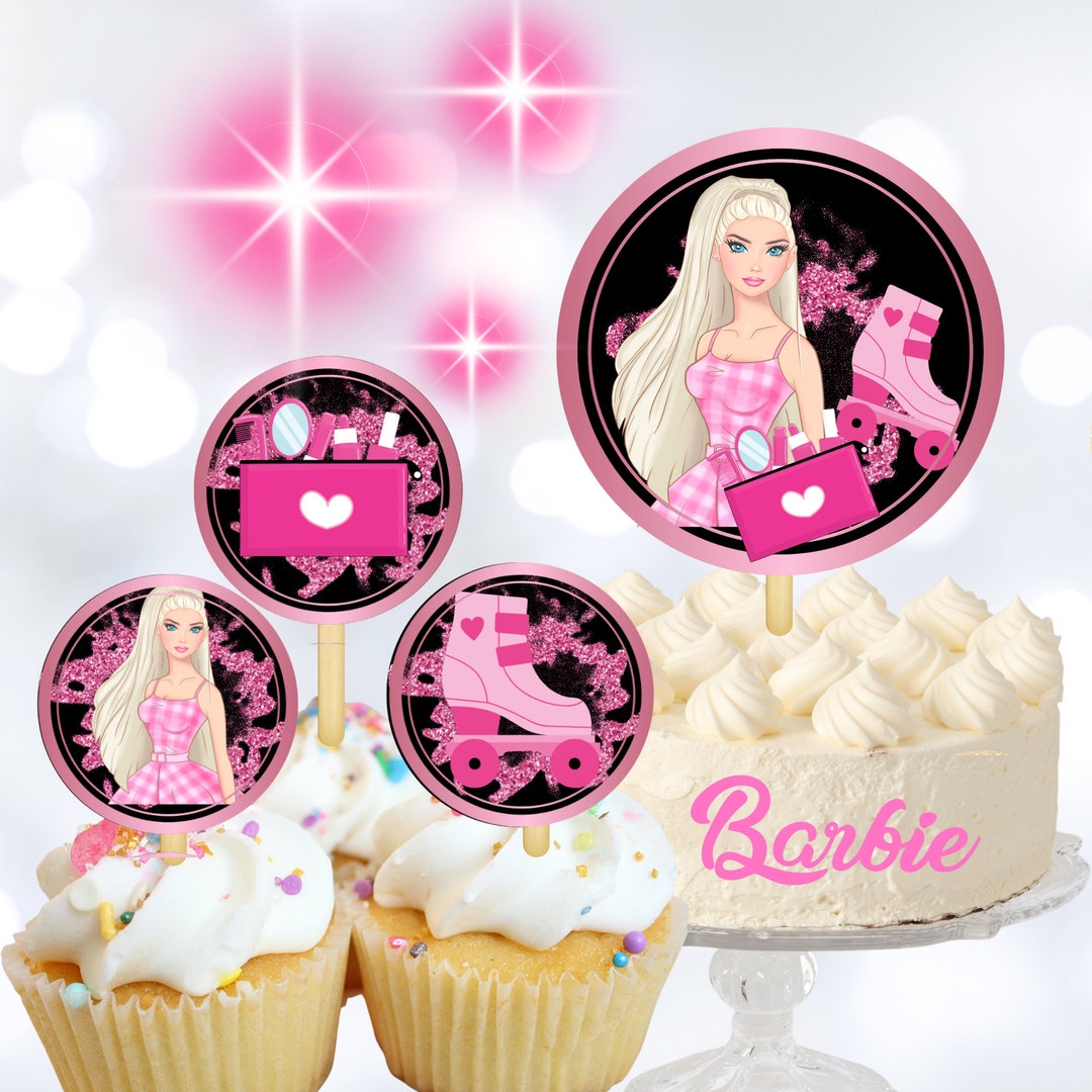 Barbie Toppers,barbie Cake and Cupcake Toppers,barbie Cake Toppers ...