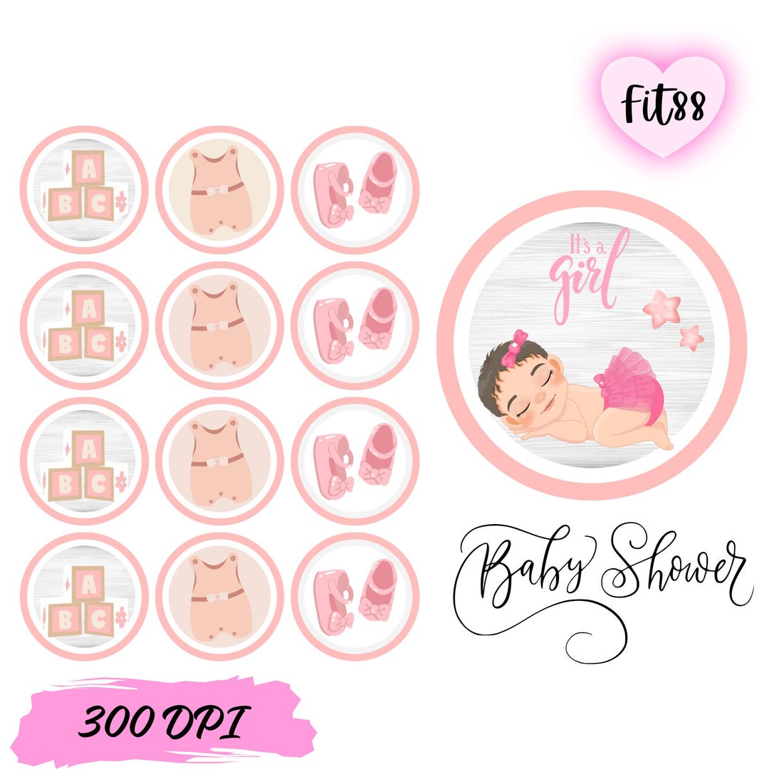 Its A Girl Toppers, Cute Baby Toppers, Baby Toppers, Girl Cake Topper ...