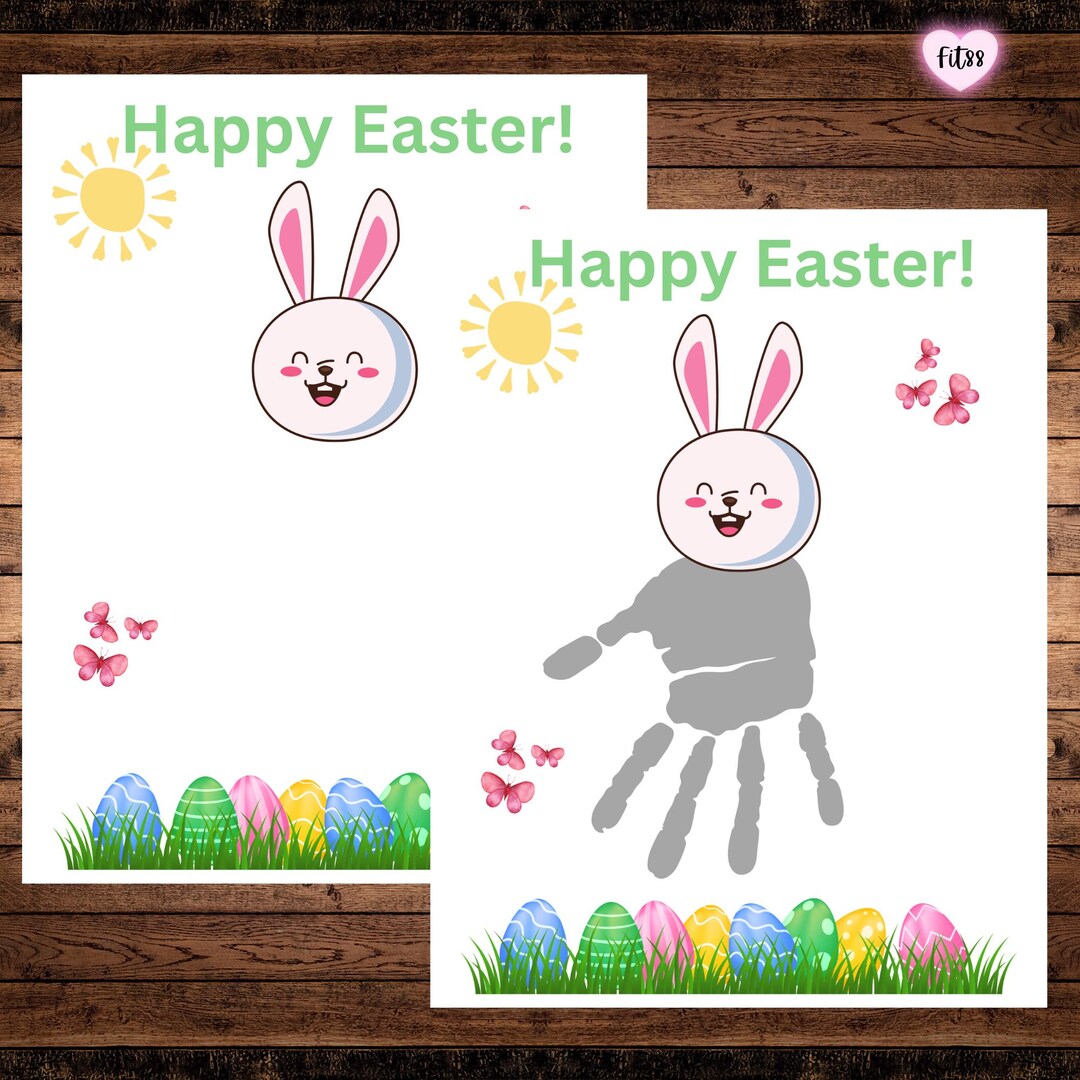 Kids Bunny Keepsake Printable, Bunny Keepsake Printable, Easter Bunny ...
