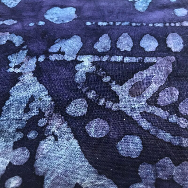 Purple Batik Fabric - Etsy