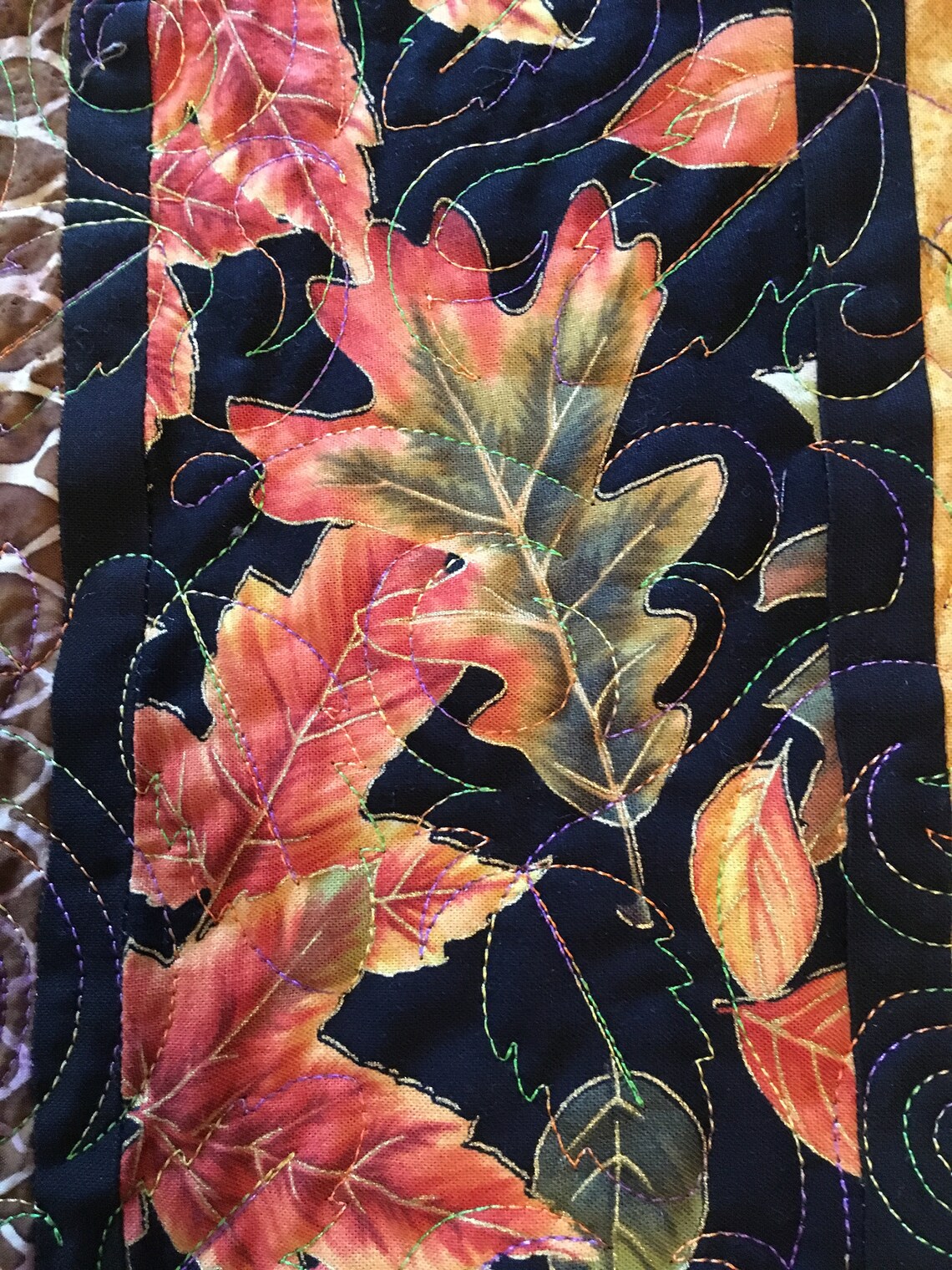 Cozy Fall Harvest Throw Lap Quilt/wall Hanging Art Quilt for Sale ...