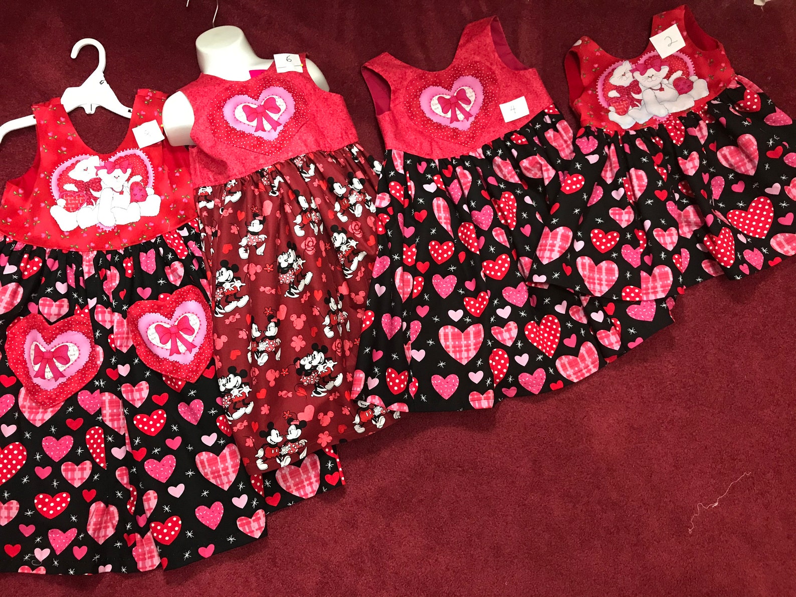 Young Girls Valentine Hearts Dress/spring & Summer Dress/size - Etsy
