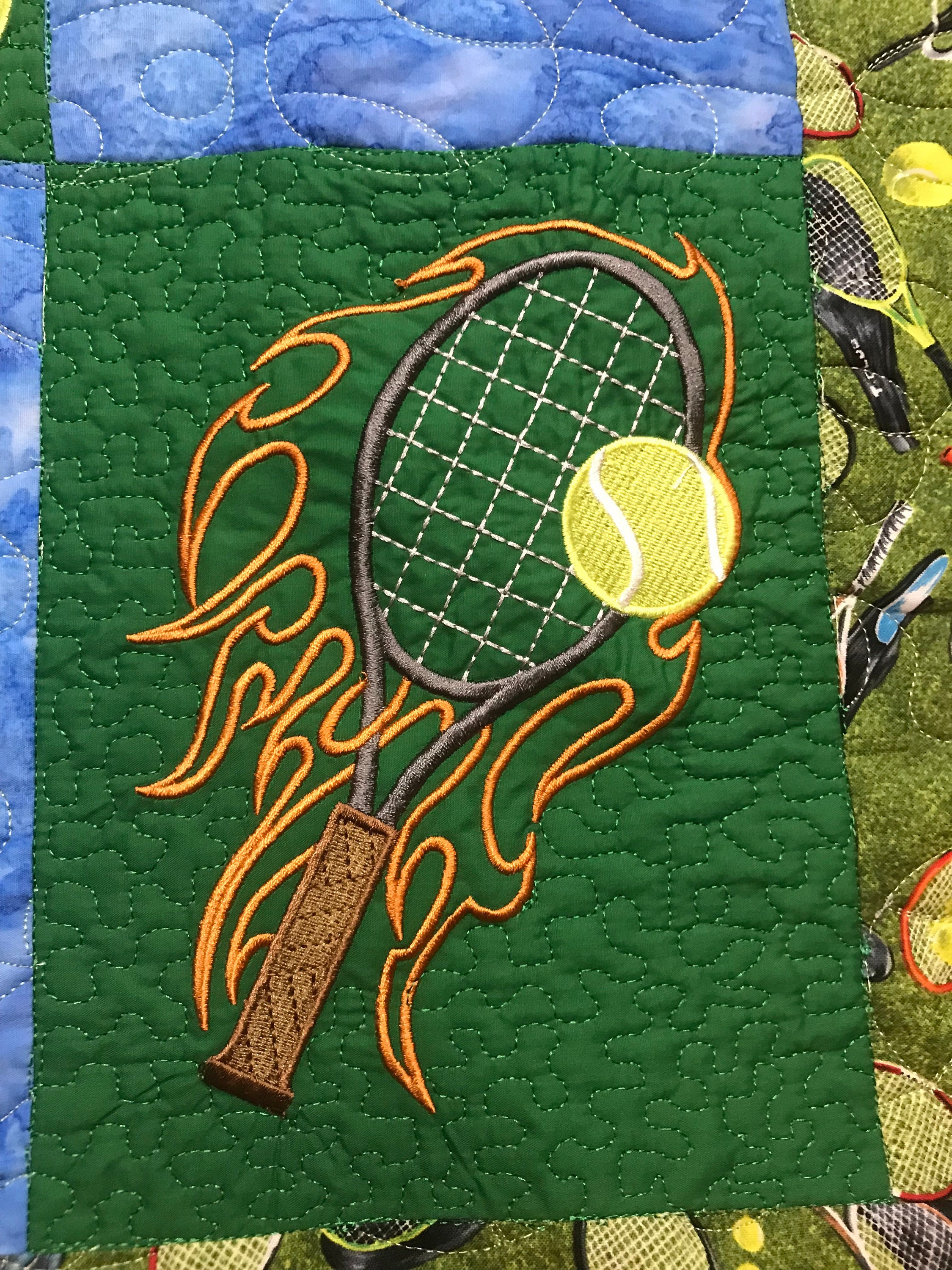 Tennis Youth or Twin Quilt for Teens or Adults/54x80 in | Etsy