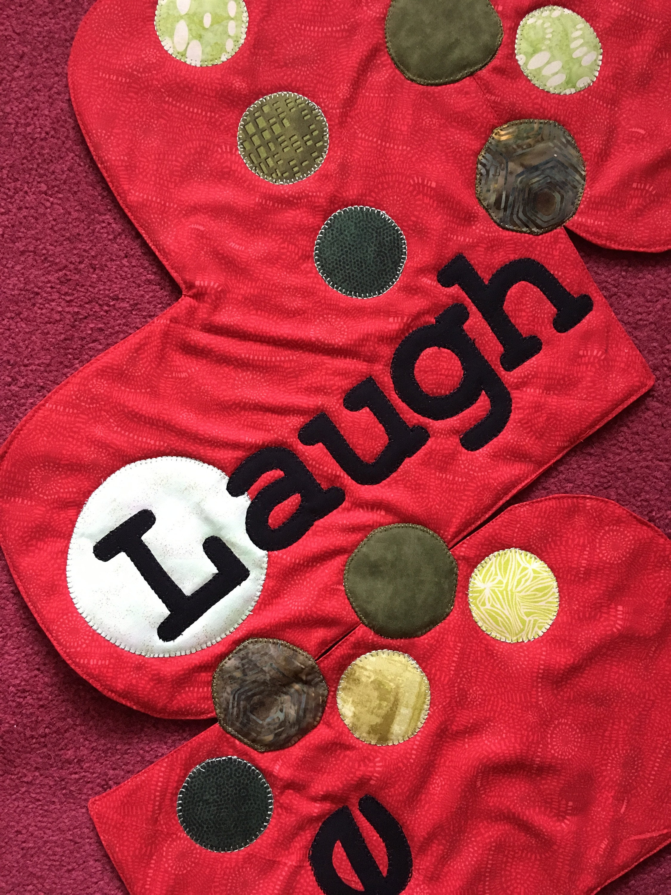 Red Live, Laugh, Love Hearts Table Runner/wedding Gift/love Runner ...
