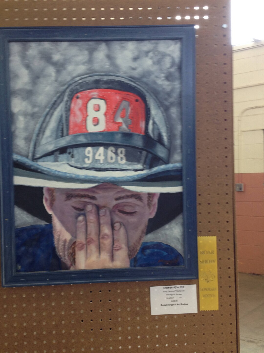 Fireman Oil Painting on Canvas Wall Art Decor Original Painting ...