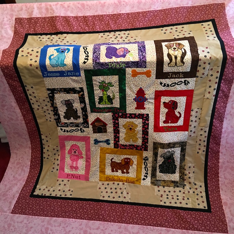 Dog Quilt - Etsy
