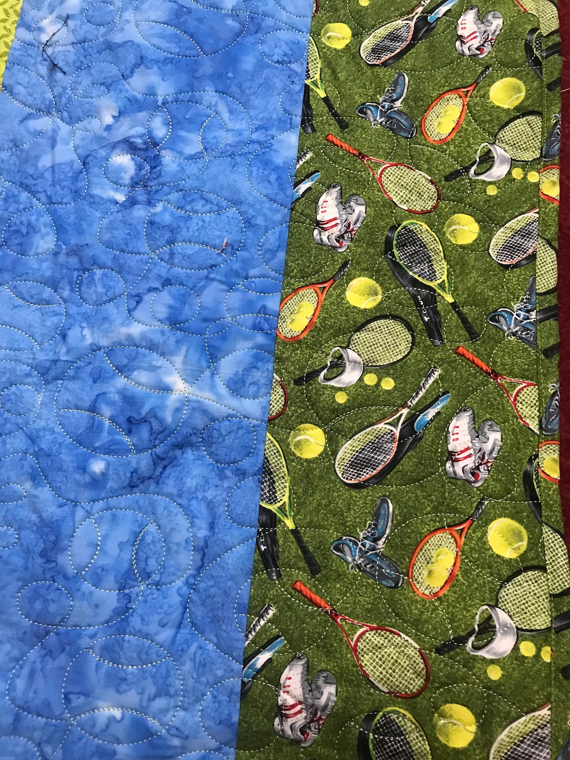 Tennis Youth or Twin Quilt for Teens or Adults/54x80 in | Etsy