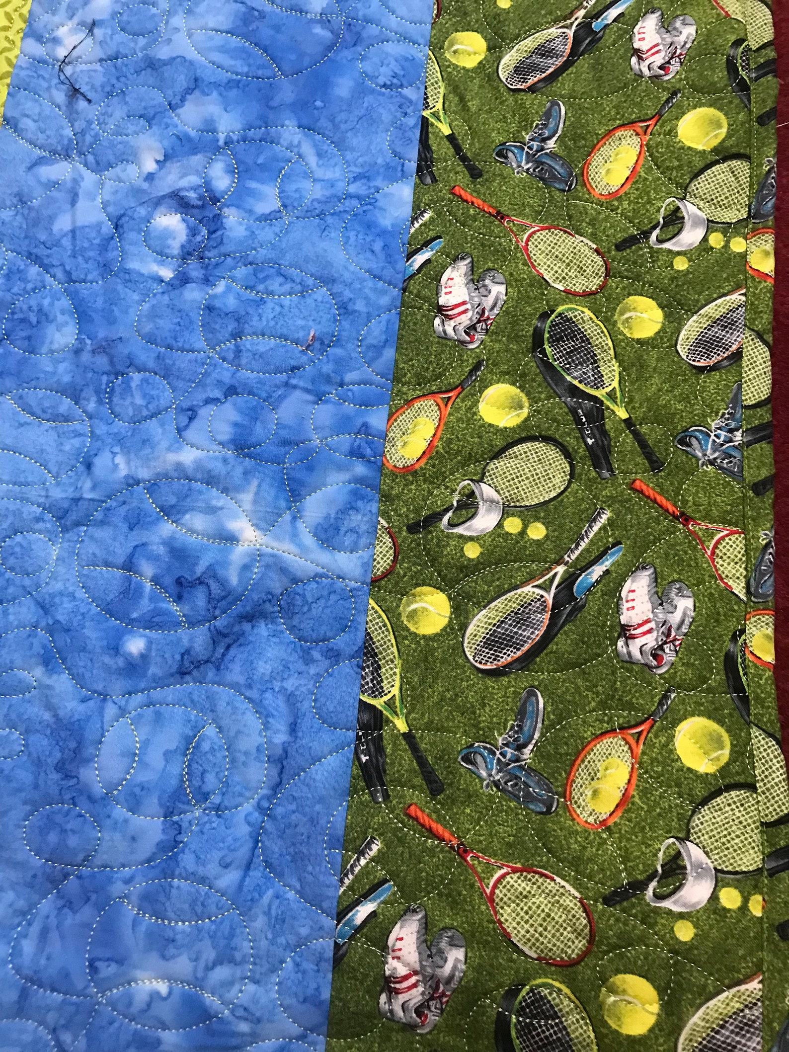 Tennis Youth or Twin Quilt for Teens or Adults/54x80 in | Etsy