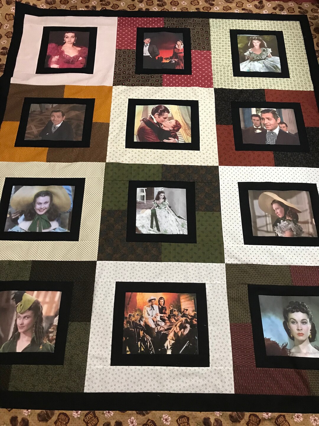 Gone With the Wind Quilt/classic Movie Buff Quilts/full, Queen or King ...