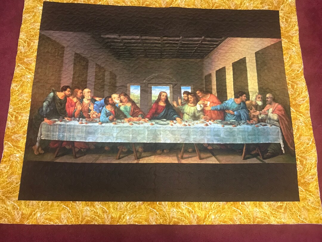 Last Supper Panel Quilted Wall Hanging/religious Wall Hanging/easter ...