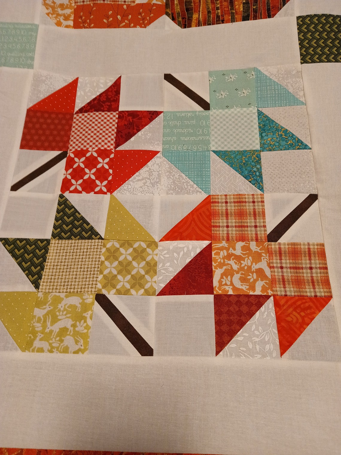 Custom Fall Harvest Throw Quilt,pumpkins and Leaves Patchwork Throw ...