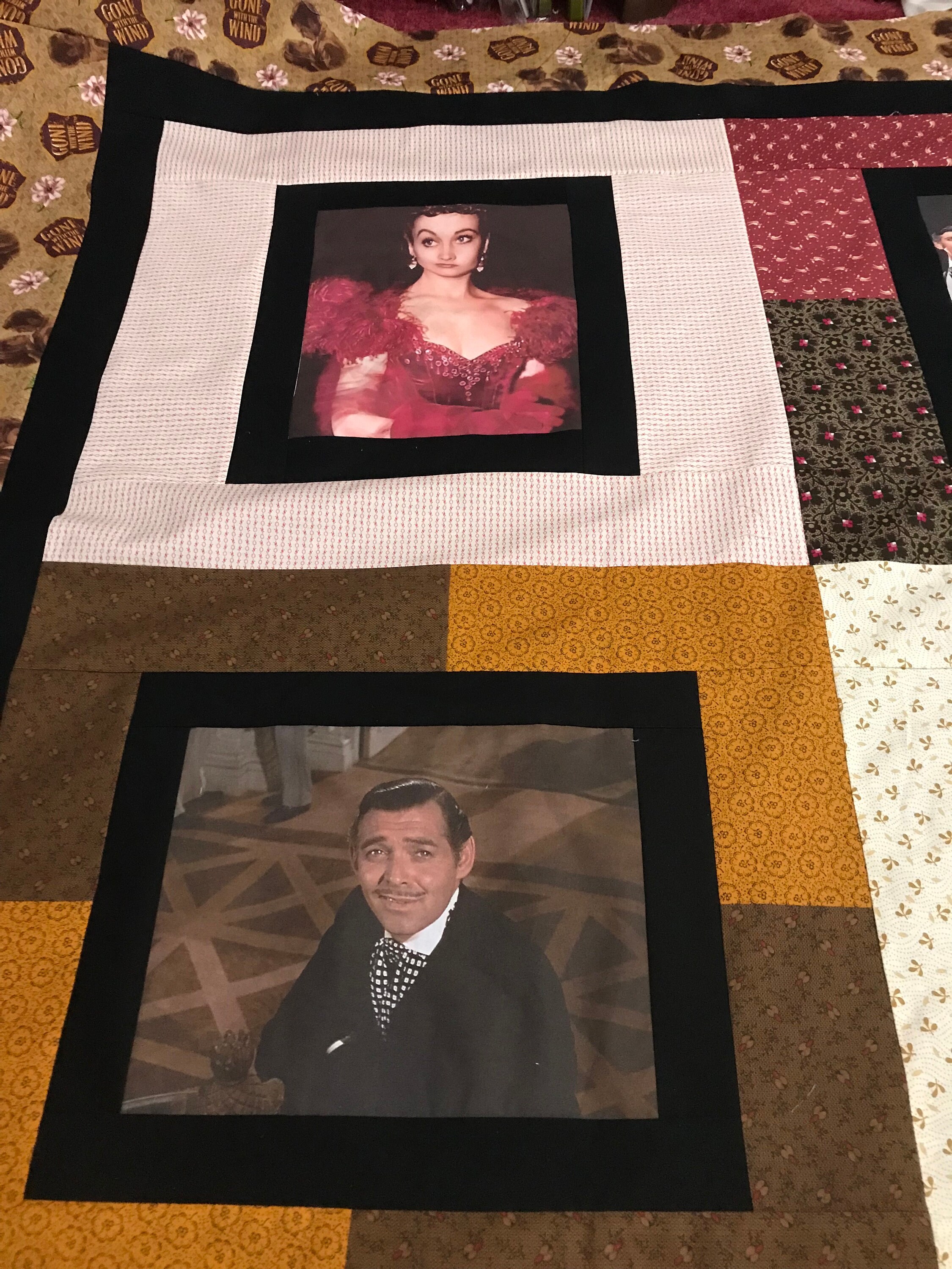 Gone With the Wind Quilt/classic Movie Buff Quilts/full, Queen or King ...