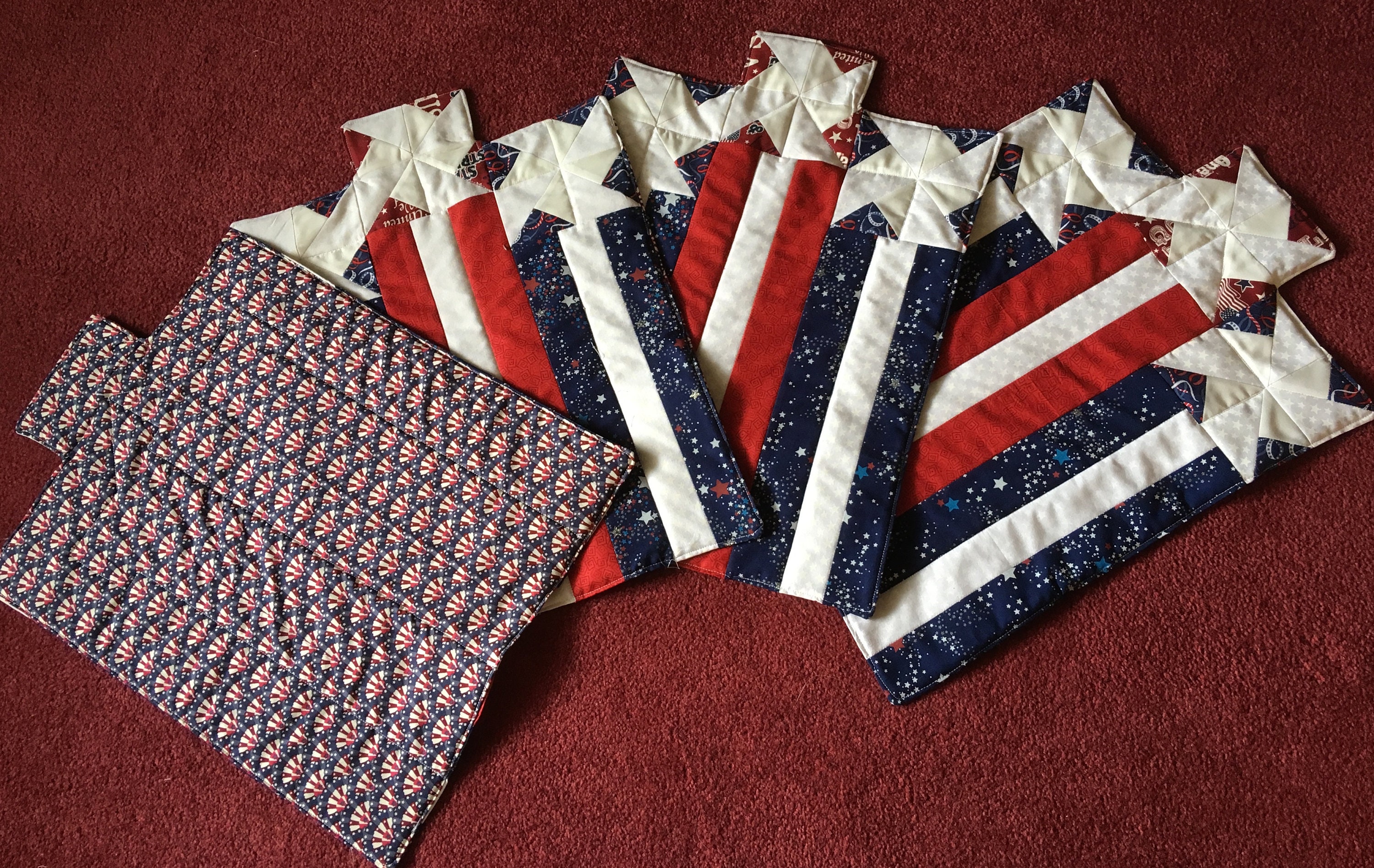 American Flag Table RunnerTable Runners For Sale50 inch Red | Etsy