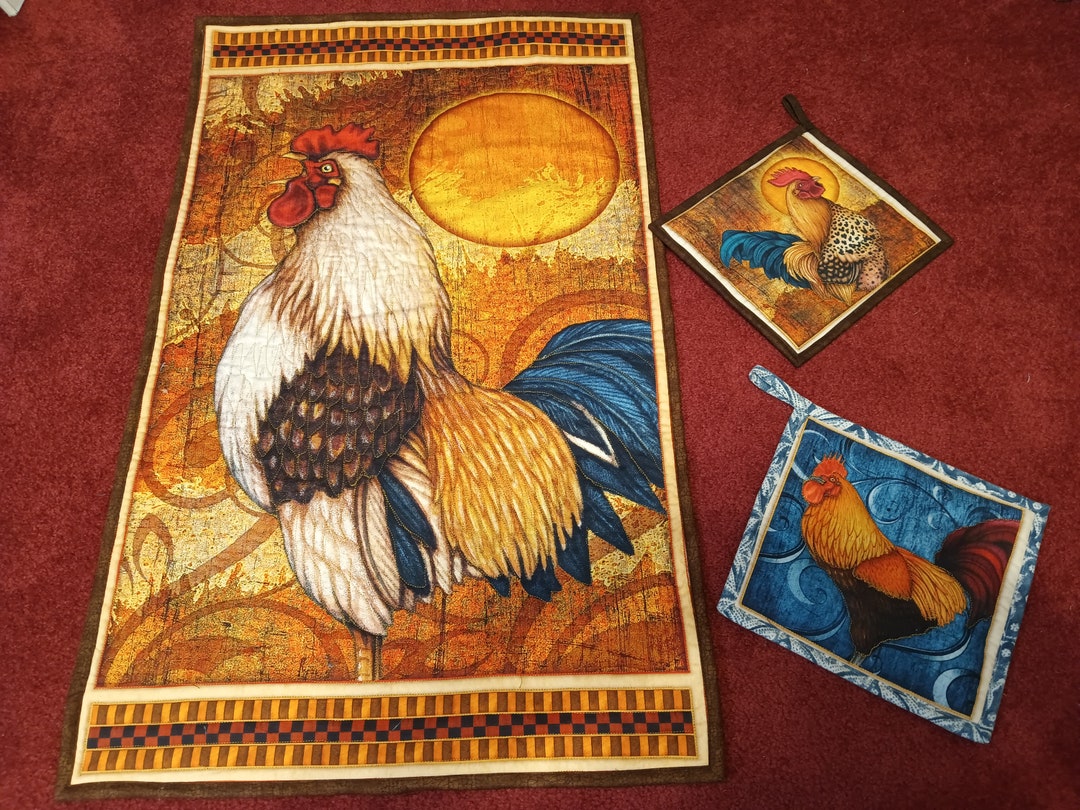 Kitchen Dining Room Wall Hanging Rooster,rooster Wall Hanging,farmhouse ...