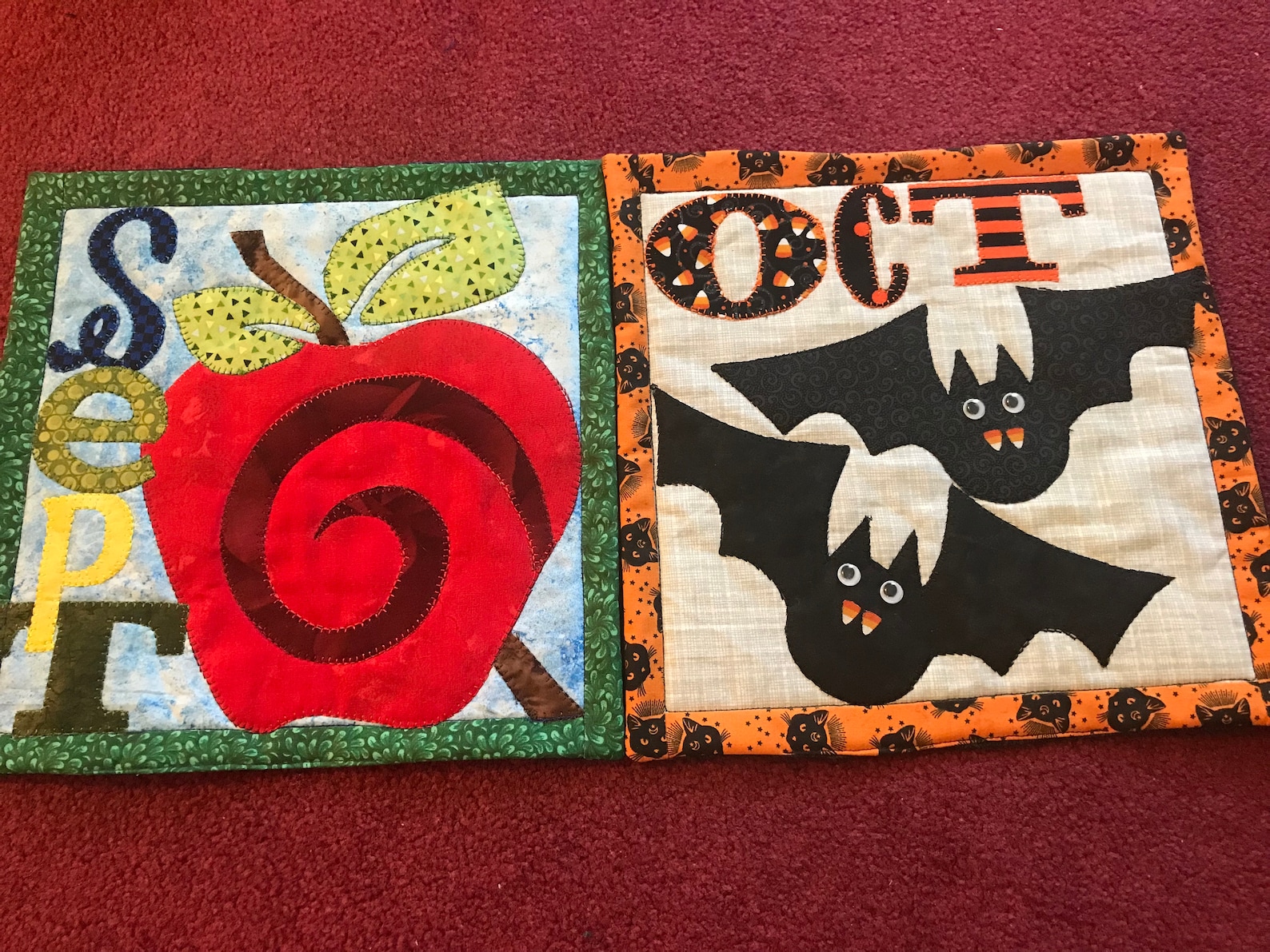 Set of 12 Calendar Quilts Custom Mini Applique' Hanging - Etsy