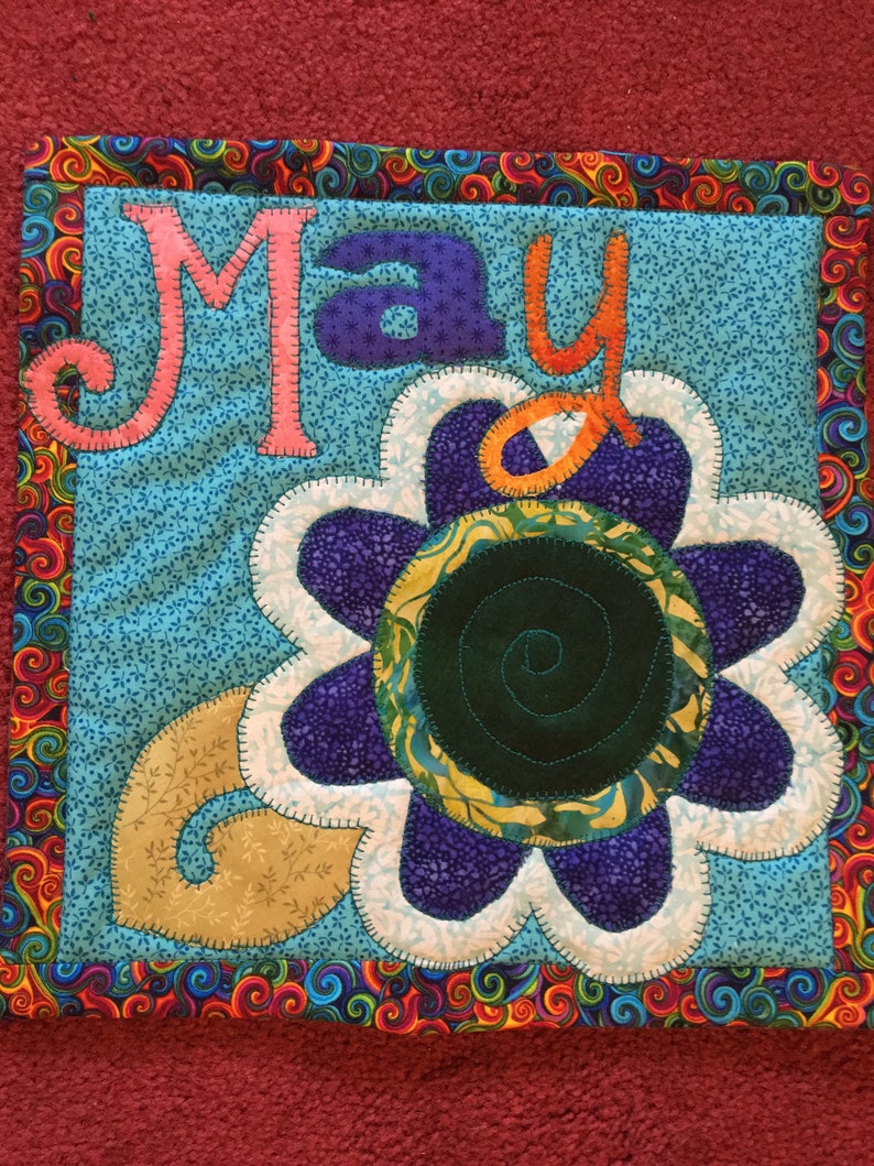 Set of 12 Calendar Quilts Custom Mini Applique' Hanging | Etsy