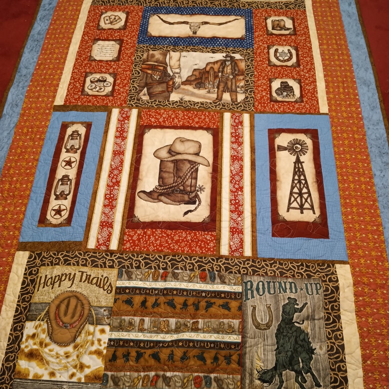 Cowboy Quilt - Etsy