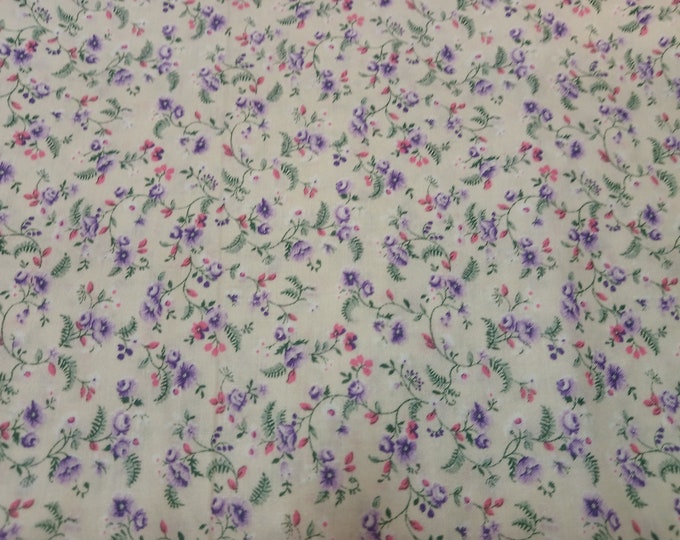 Lavender Fabric Lavender Pattern by Olgersart White Purple Lilac Floral ...
