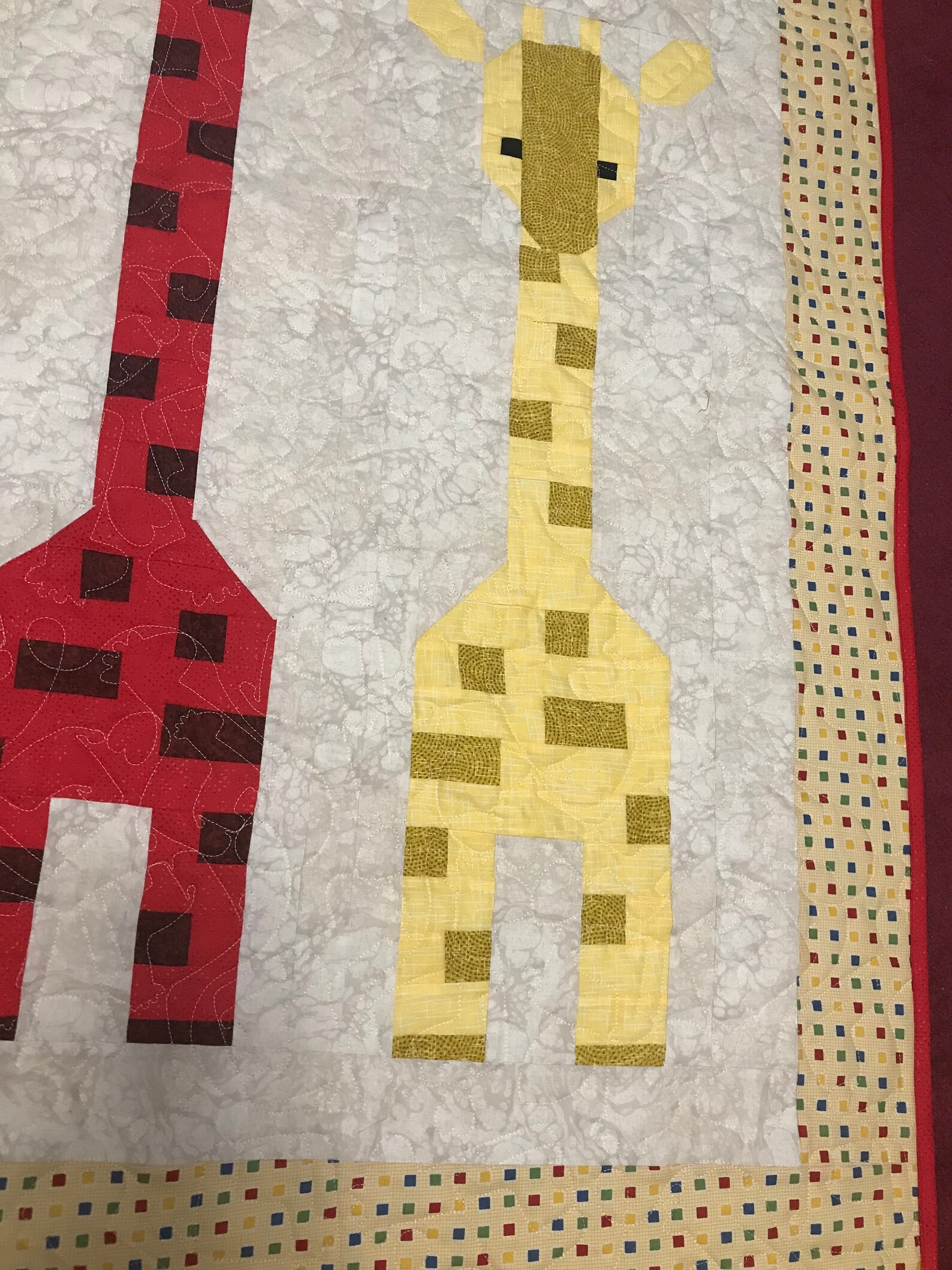 Giraffe Baby Quilt/toddler Animals Crib Quilt/ Newborn Baby - Etsy