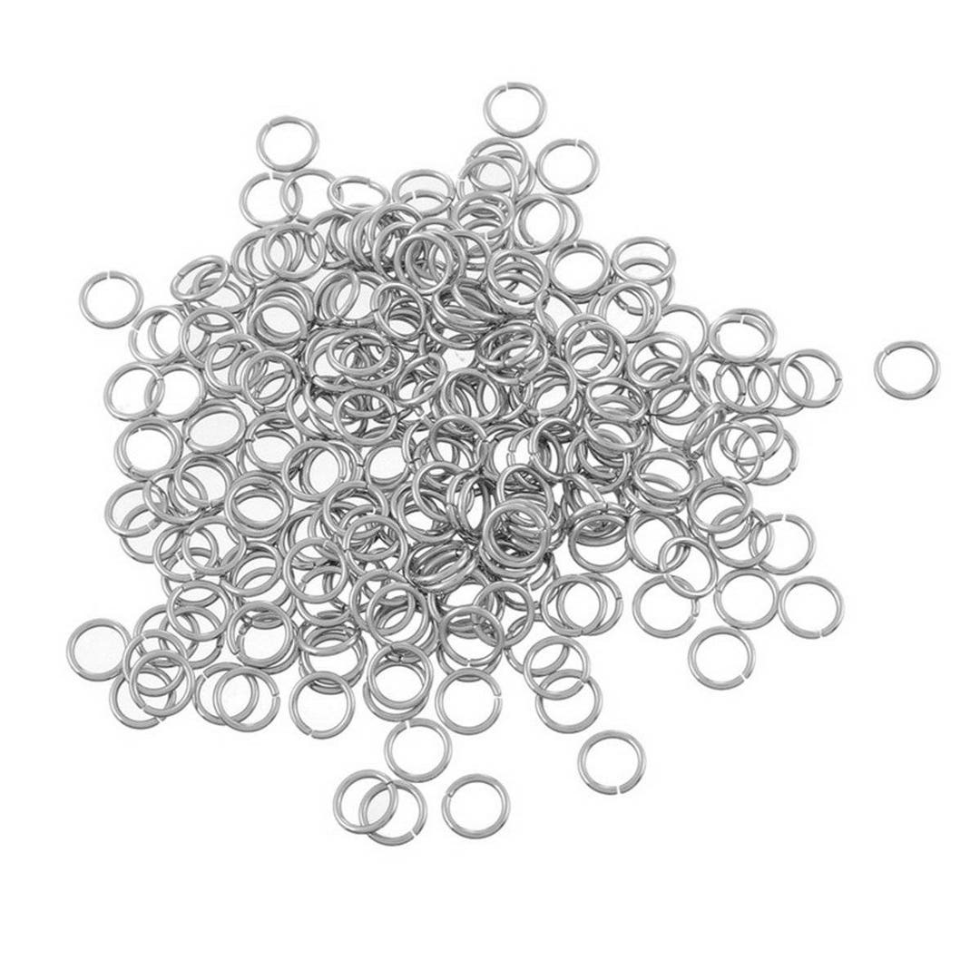 100 Pieces Silver Plated 4mm Open Jump Rings Perfect for DIY Jewelry ...