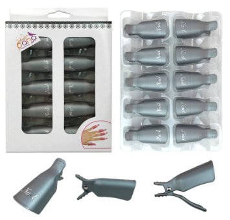 Pana Silver Reusable Soak off Nail Polish Remover Clips for - Etsy