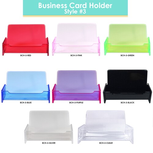 Set of 3 Square Business Card Holder business Card Display - Etsy