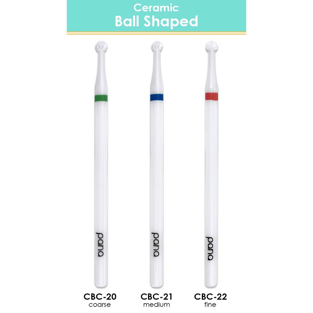 PANA Small Ball Shaped Ceramic Nail Drill Bit Fine Coarse - Etsy