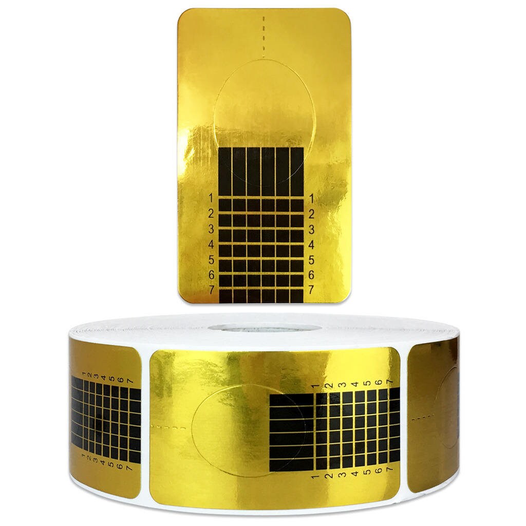 Professional Square Size Nail Form Sticker Guide for Creating | Etsy