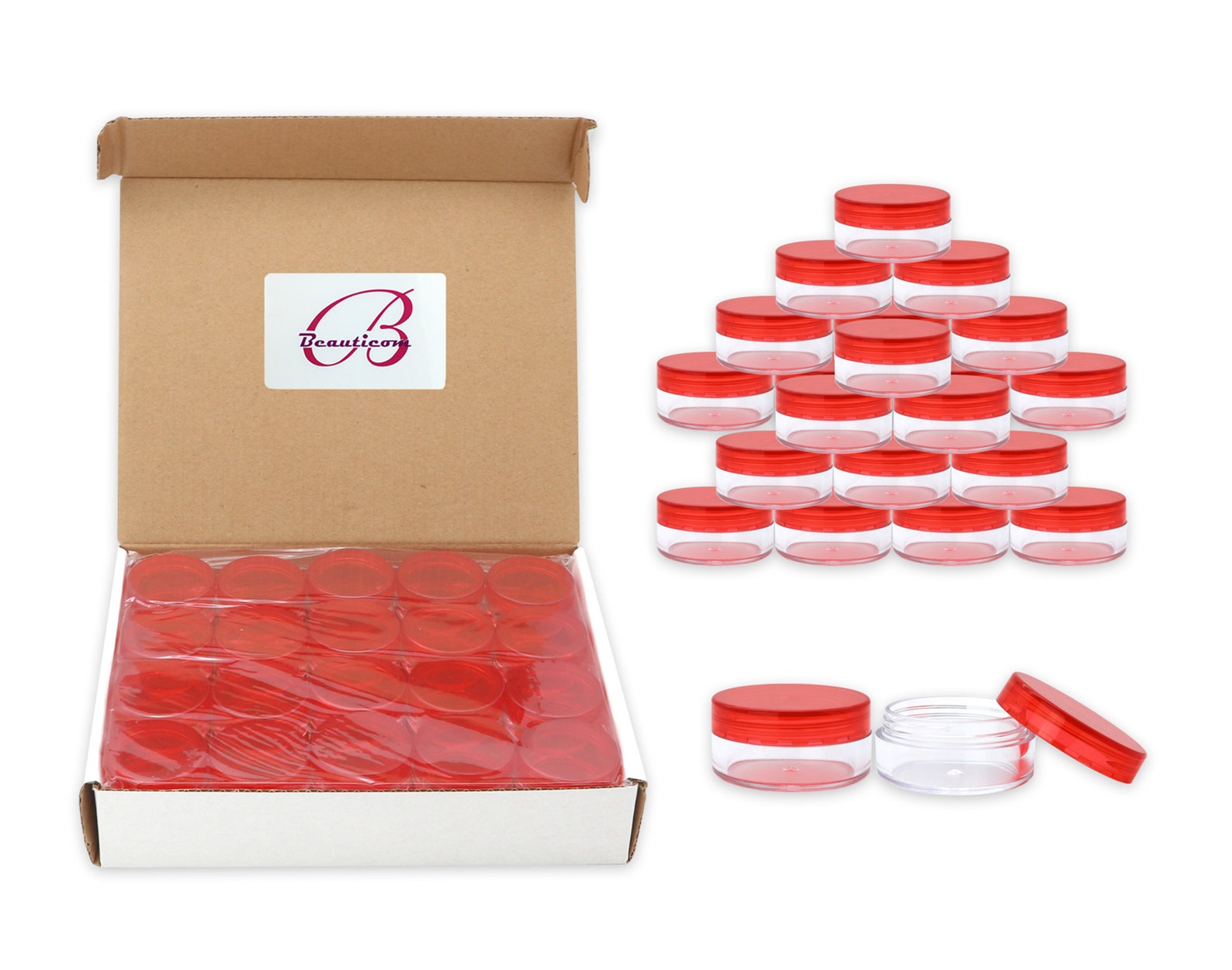 10 Gram/ml Plastic Small Sample Container Jars for Cosmetic - Etsy