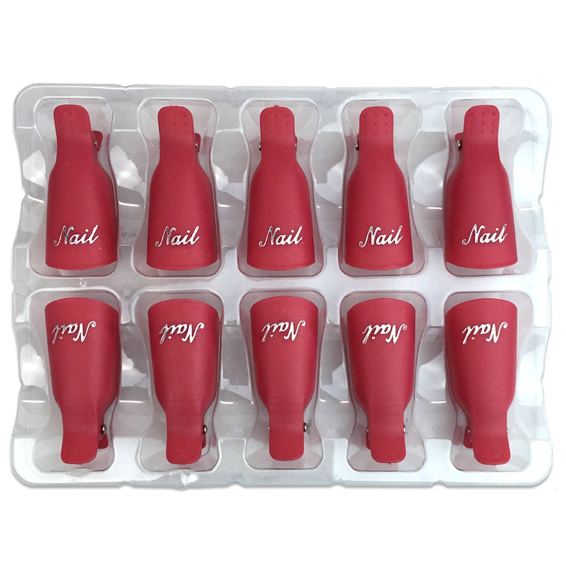 Pana Red Reusable Soak off Nail Polish Remover Clips for | Etsy