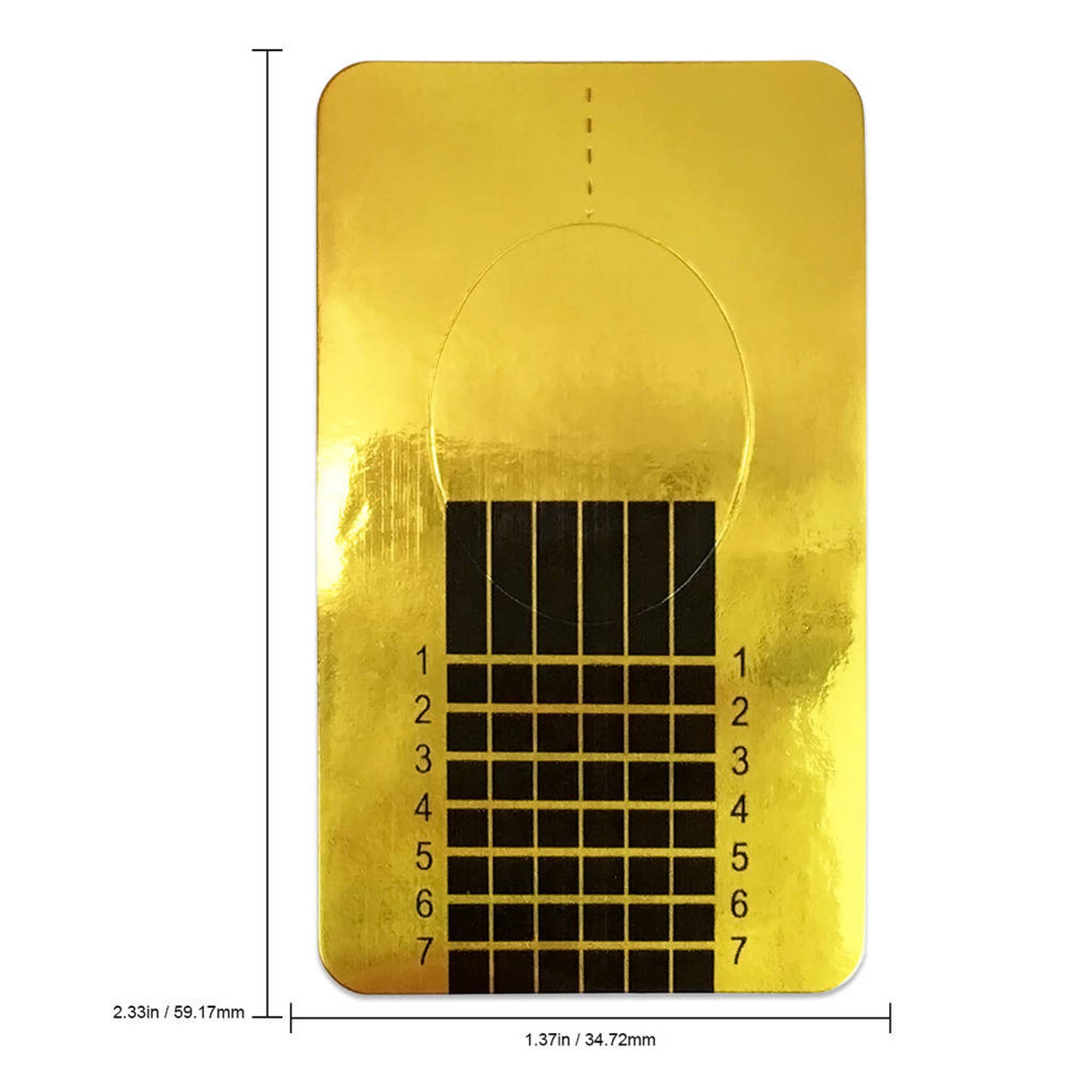 Professional Square Size Nail Form Sticker Guide for Creating | Etsy