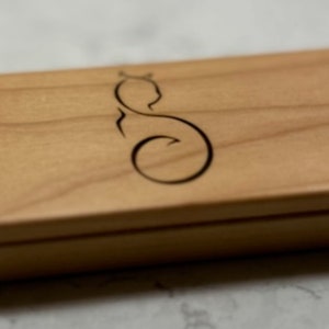 Engraved Wooden Pen Set Monogramed Pen Case Rosewood Pen Box Pen ...