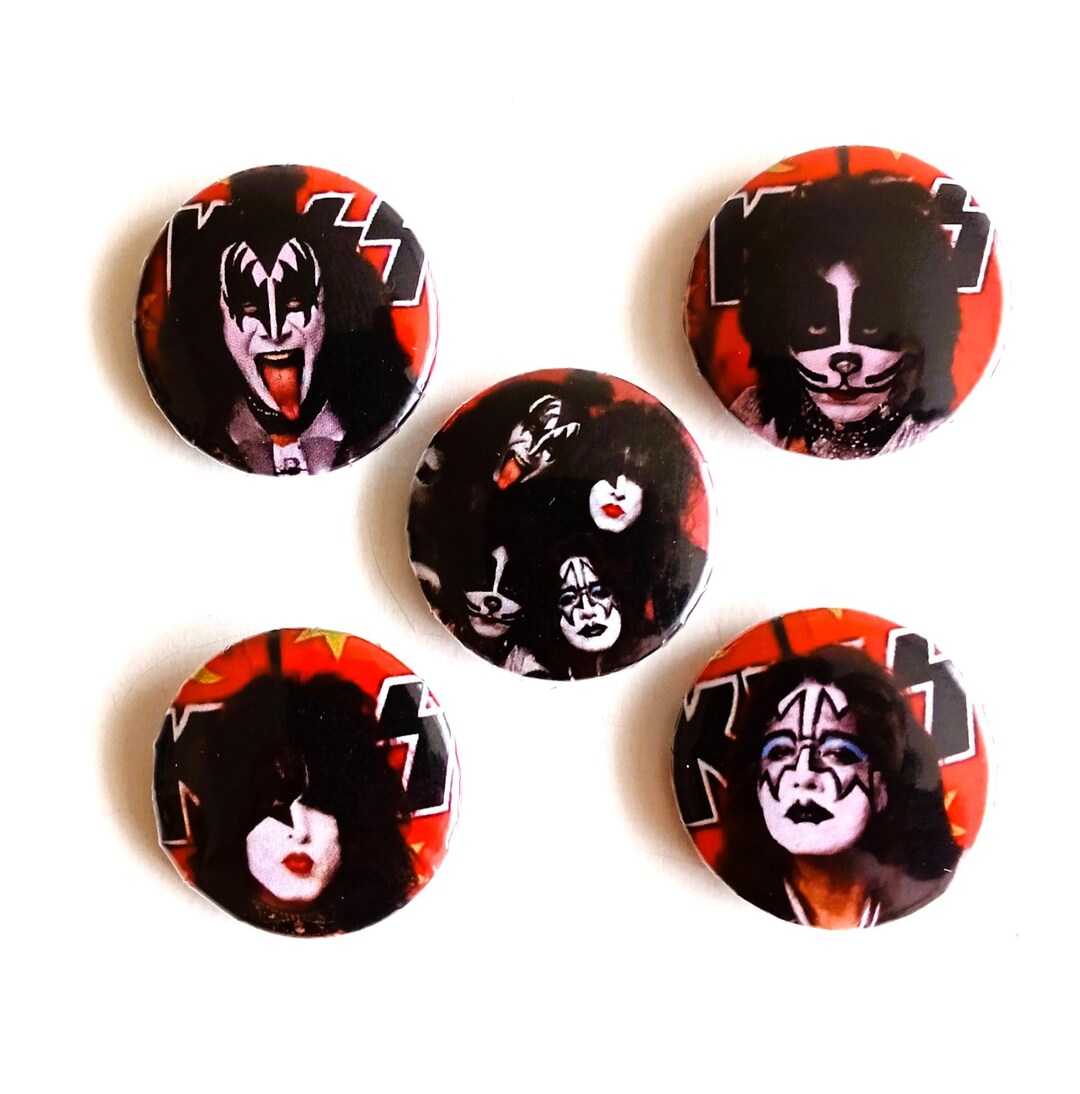 KISS Psycho Circus Badge Button Set 25mm 1" Pins Pinback 1998 Gene ...