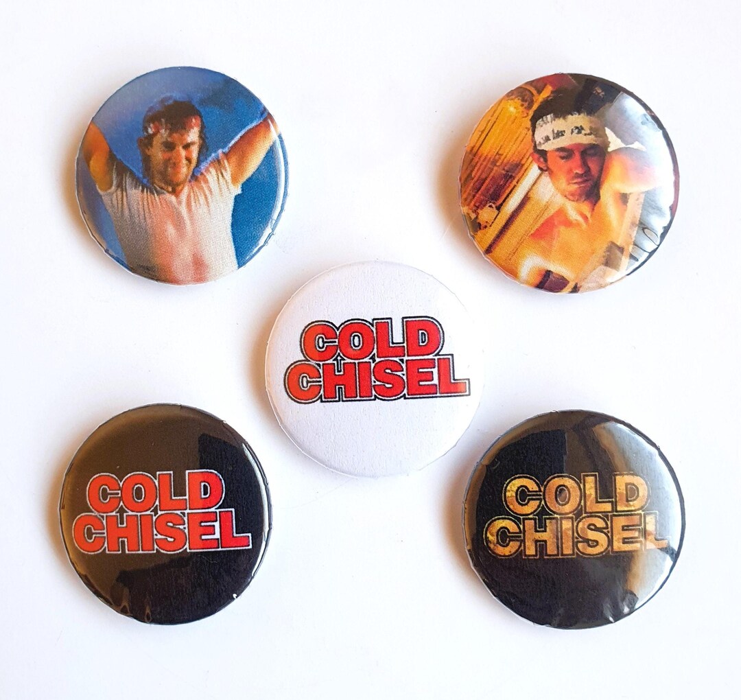 COLD CHISEL Badge Button Set 25mm 1" Pins Pinback 80s Australian Pub Oz ...
