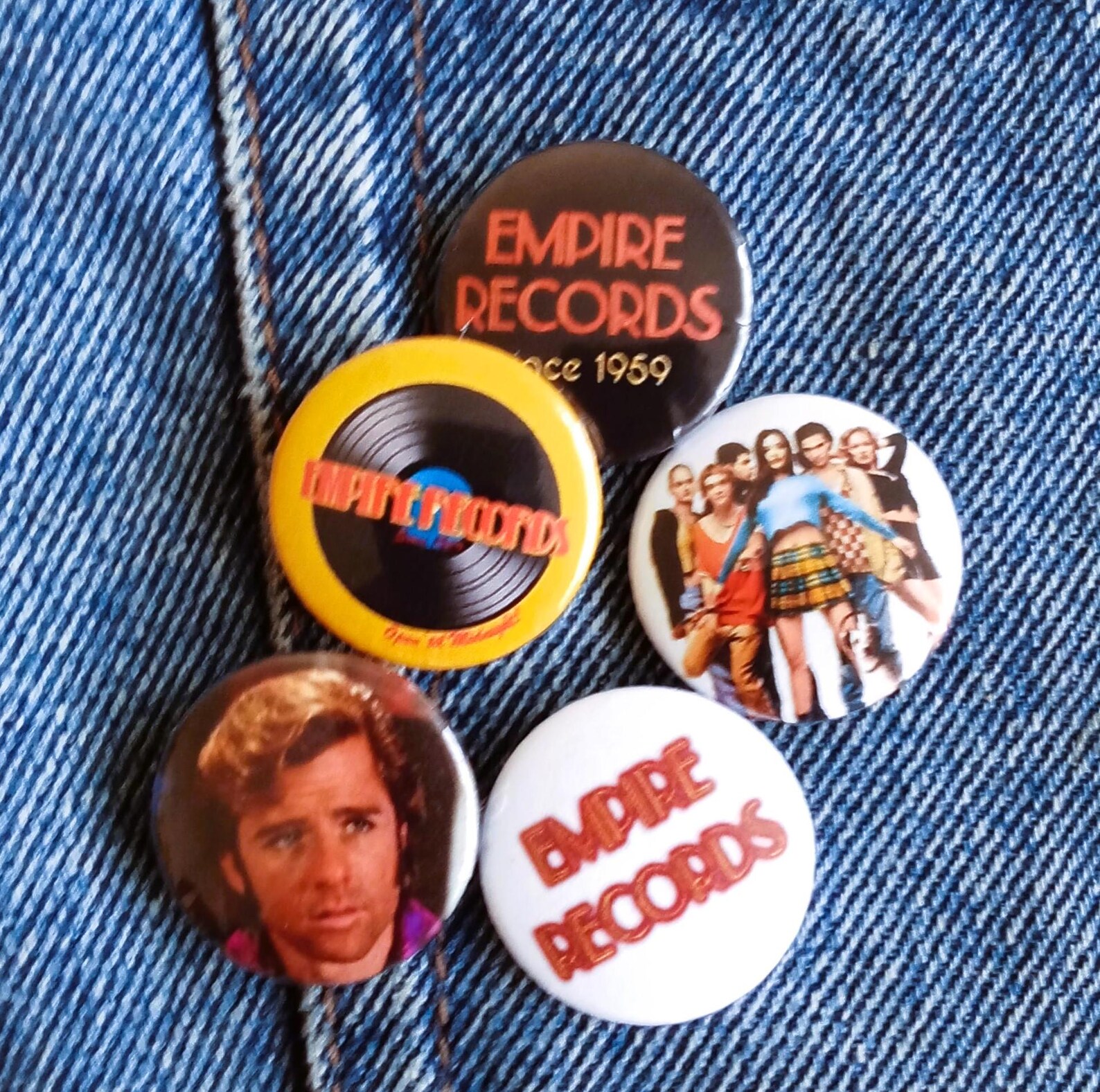 EMPIRE RECORDS Badge Button Set of 5 25mm 1" Pins Pinback 90s ...