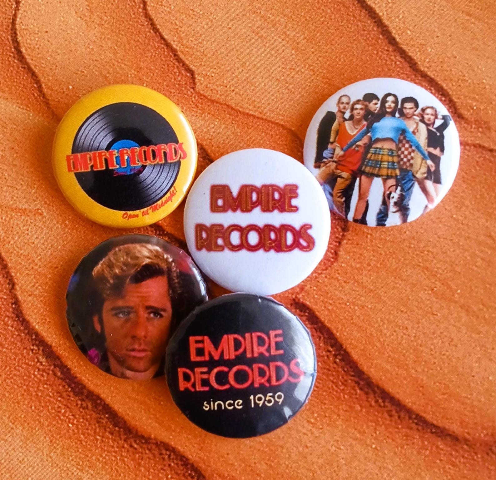 EMPIRE RECORDS Badge Button Set of 5 25mm 1" Pins Pinback 90s ...
