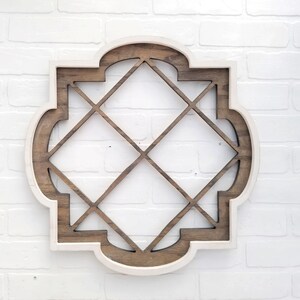 3D Decorative Window Wood Cutout Layered With Frame 18x18 Wall Art Home ...