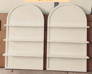 Wavy Shelf Live Edge Floating Shelves Solid Wood Wall Mount Bookshelf ...