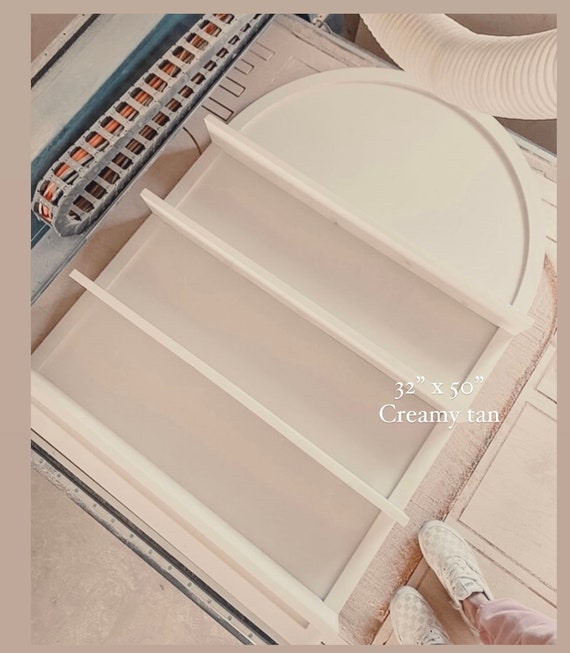 Xl Curved Arch Wooden Hanging Storage Shelf NURSERY/ - Etsy