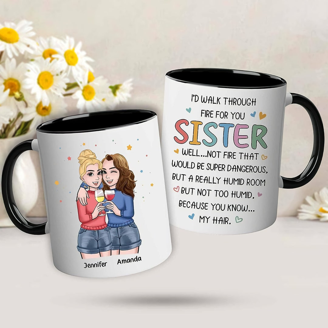 Personalized Sister Mug, Custom Sister Gift, Gift for Sister From ...