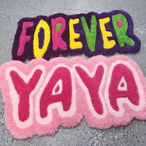 Customized Tufted Name Rugs - Etsy