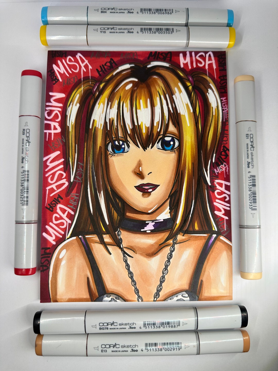 Misa Misa Death Note 5.5x7.5 Drawing - Etsy
