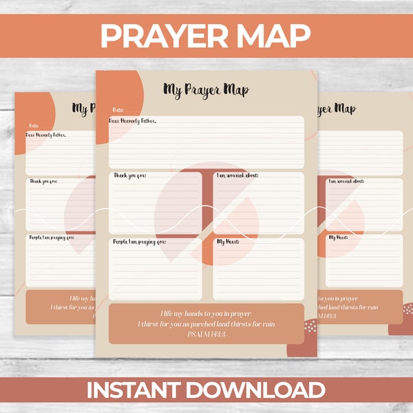 Christian Map Template - Etsy