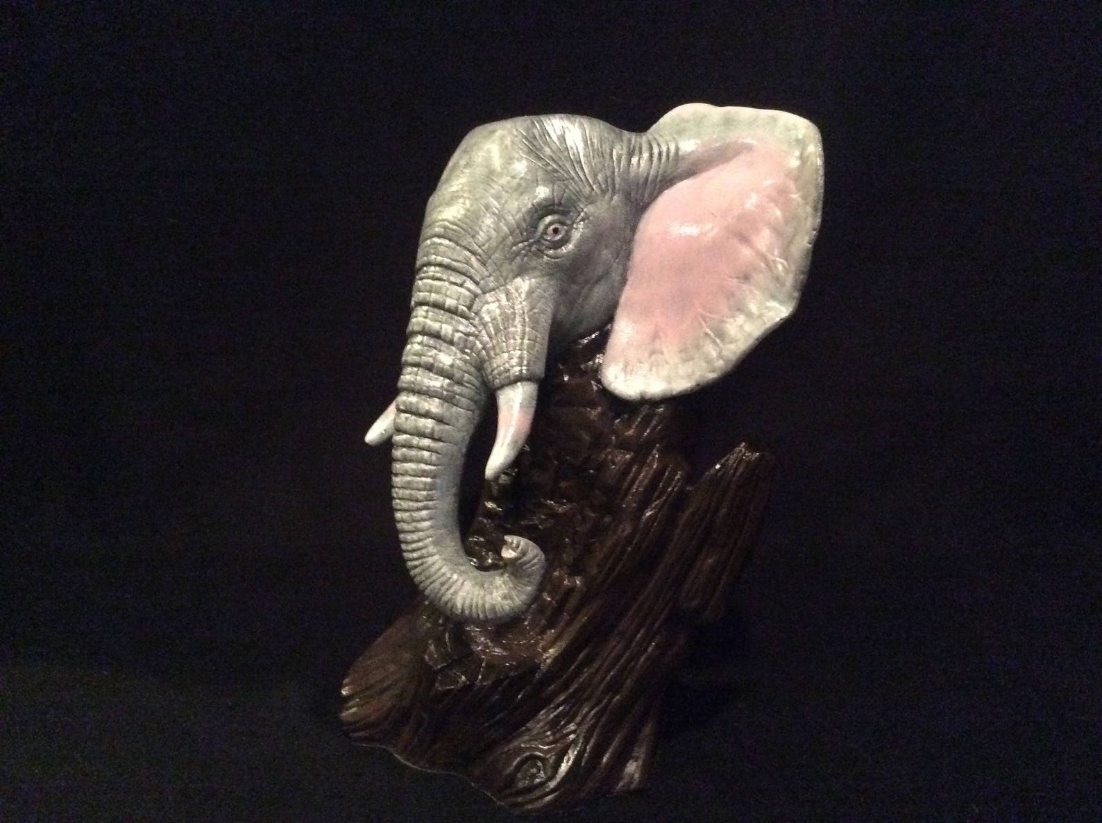 African Ceramic Elephant - Etsy